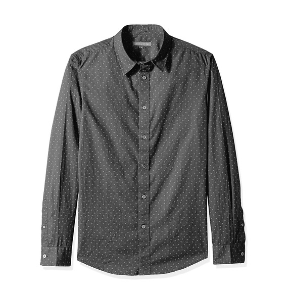 SABLE & STONE | Shirts | Sable Stone Asher Shirt Woven Charcoal Mens ...